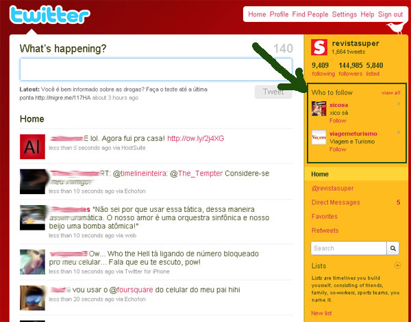 Twitter indica pessoas para você seguir | Super